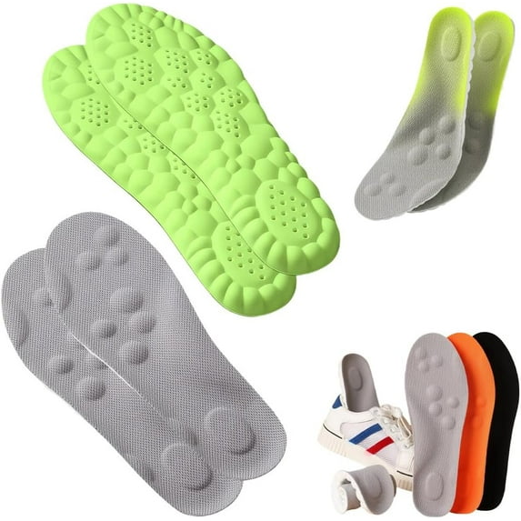 4D Cloud Technology Insole, New Breathable Soft Foam Shoe Insole for ...