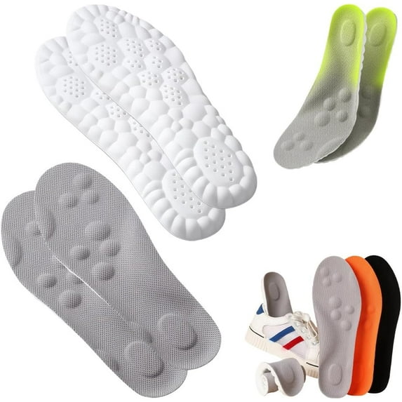 4D Cloud Technology Insole for Men Women, 2026 New Memory Foam Cloud ...