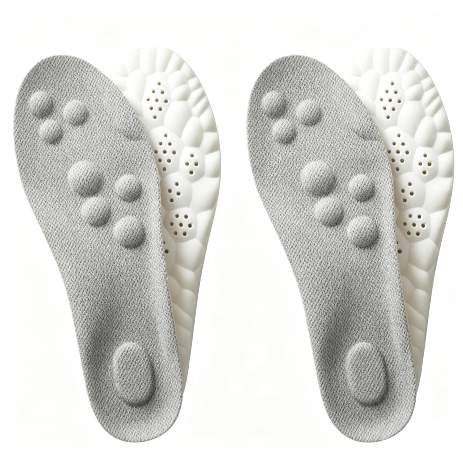 4D Cloud Technology Insoles, Memory Foam Arch Support Shoe Inserts for ...
