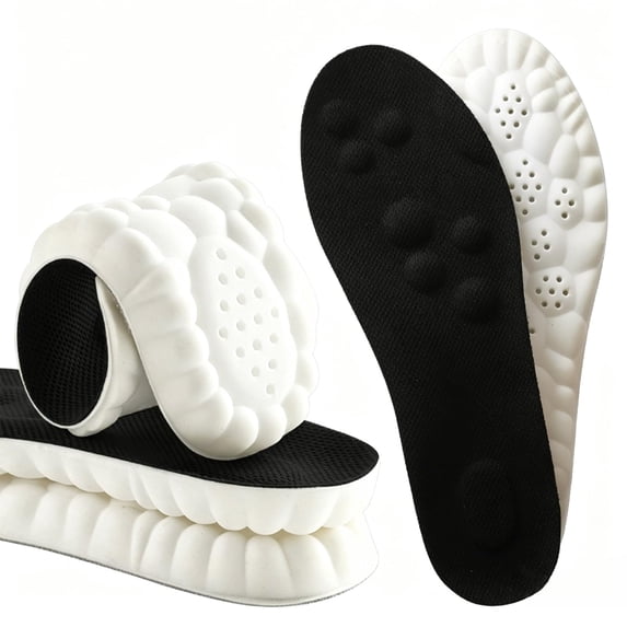 4D Cloud Technology Insoles, Memory Foam Arch Support Shoe Inserts for ...