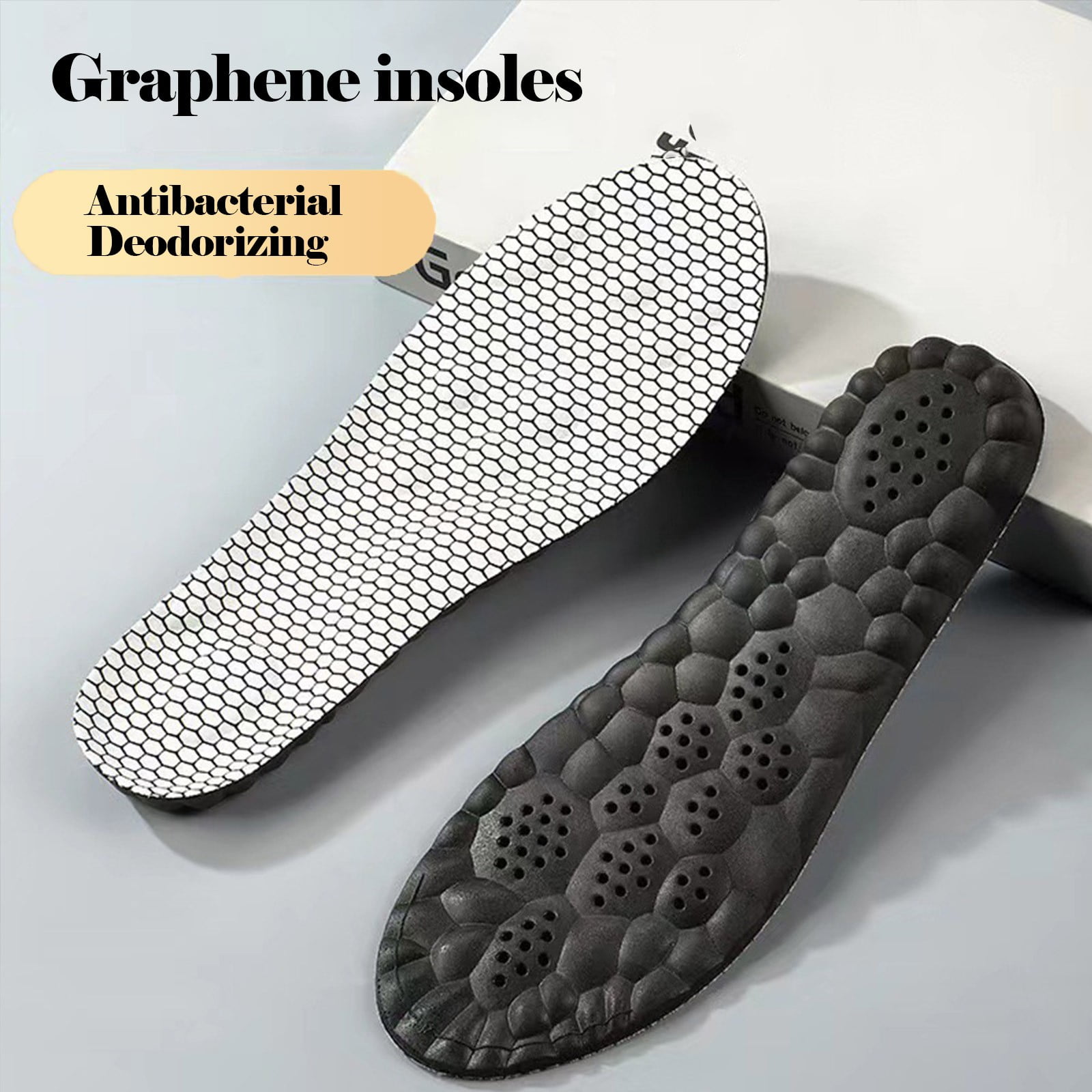 4D Cloud Technology Insoles - U Shaped Memory Foam, Comfort, Arch ...