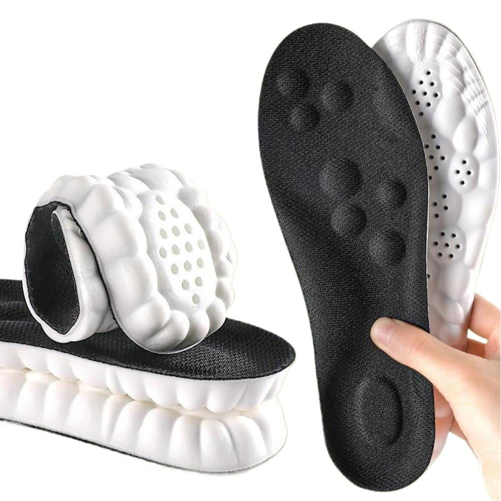 4D Cloud Technology Insoles with Memory Foam Arch Support for All-Day ...