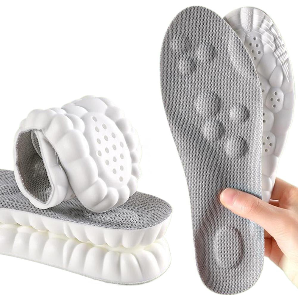 4D Cloud Technology Insoles with Memory Foam Arch Support for All-Day ...