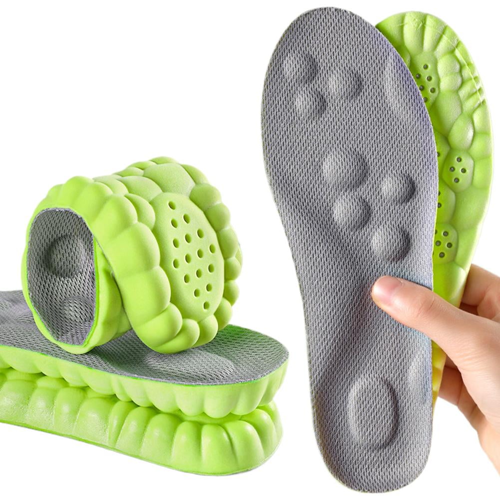 4D Cloud Technology Memory Foam Insoles with Arch Support for All-Day Comfort and Shock ...