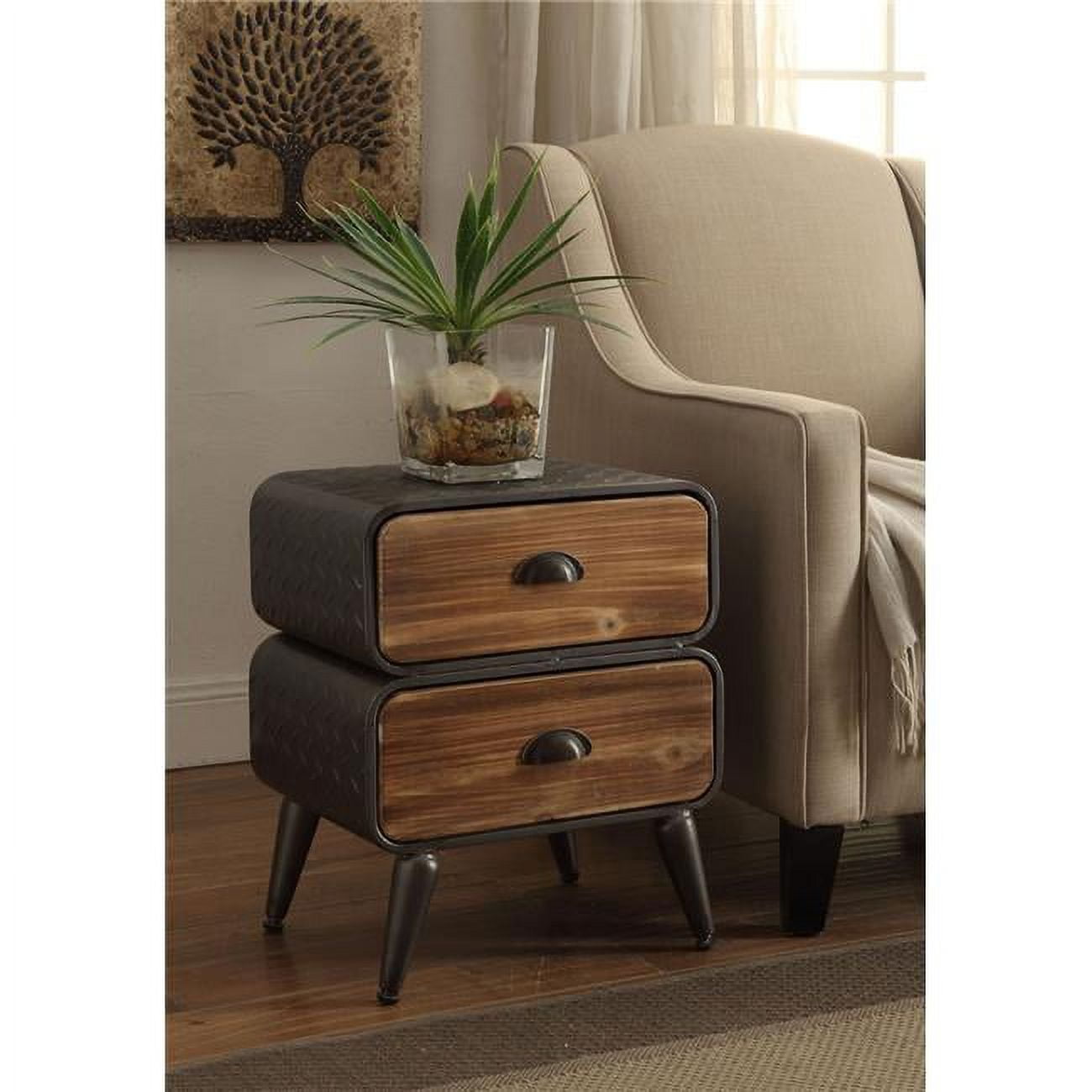 4D Concepts Industrial Furniture Accent Dresser - Urban Loft 2 Rounded ...