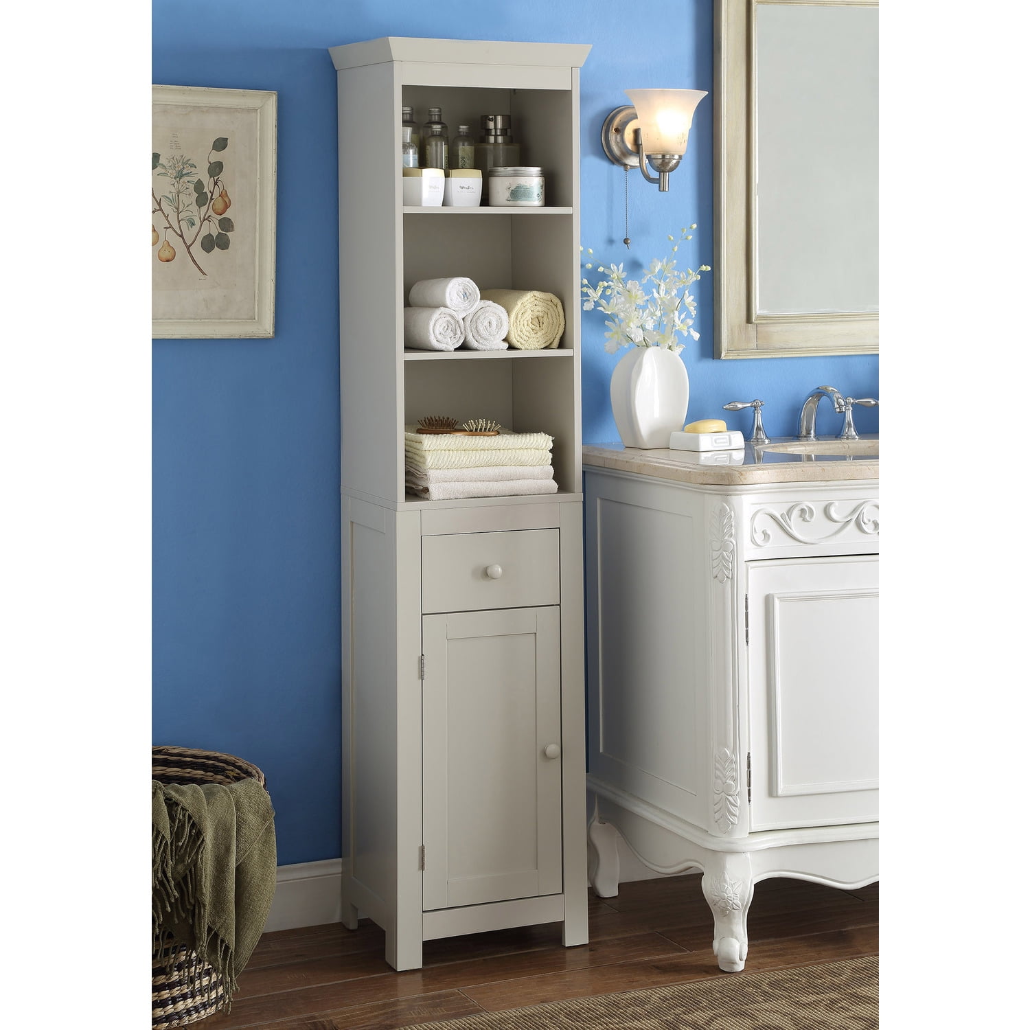 Rancho Space saver Cabinet/WHITE - Walmart.com