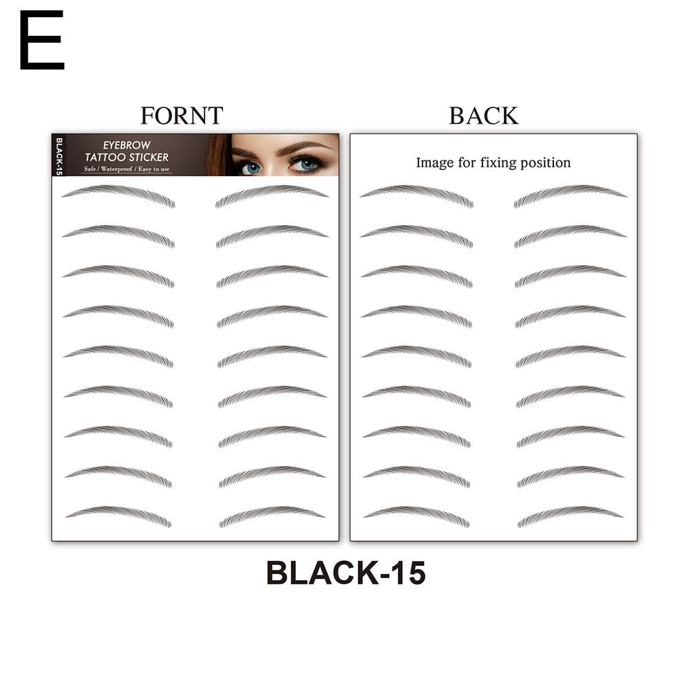 4D Eyebrows Tattoo Real Look Sticker False Eyebrow Stick Waterproof On ...