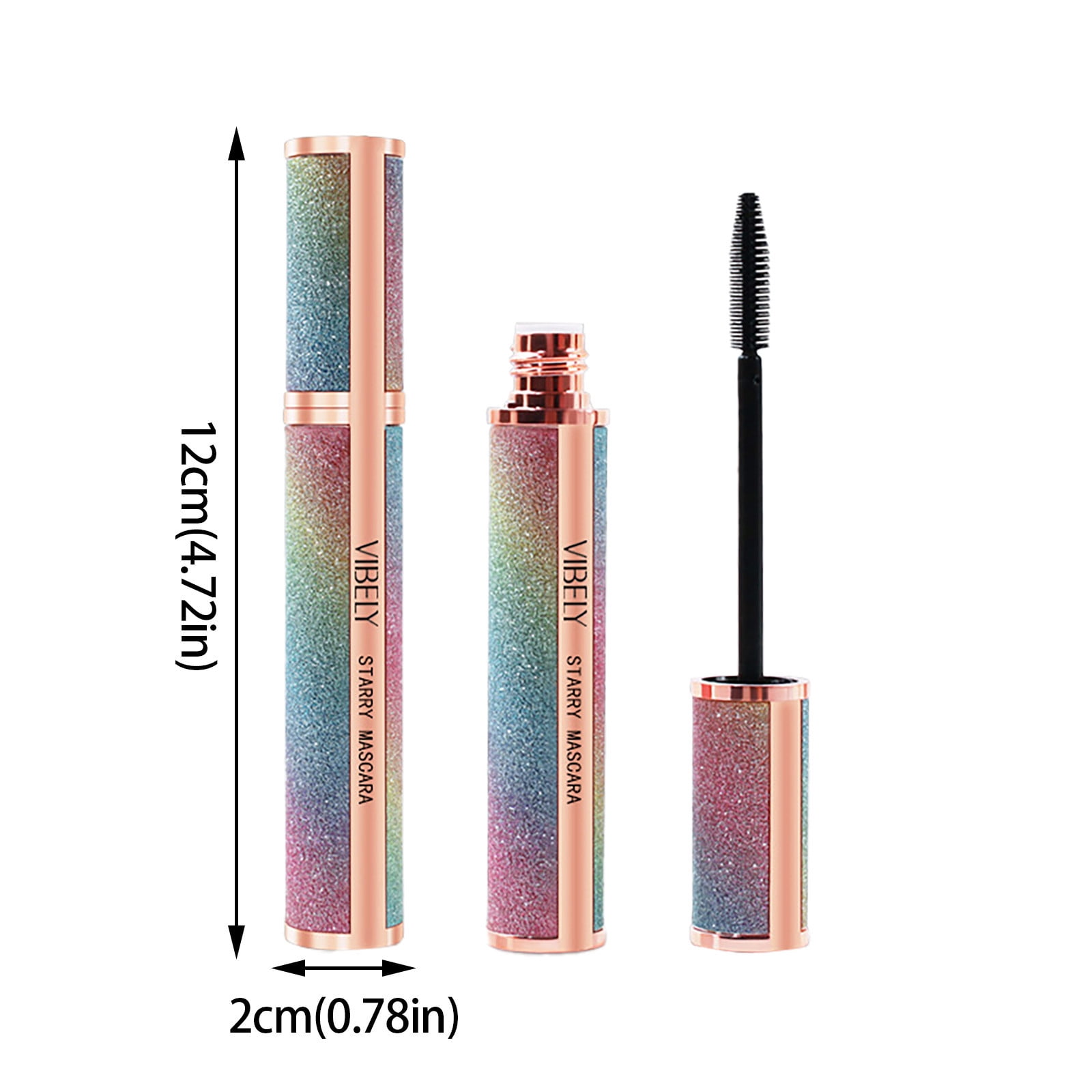 4D Flash Diamond Mascara Waterproof Silk Fiber Mascara Thick ...