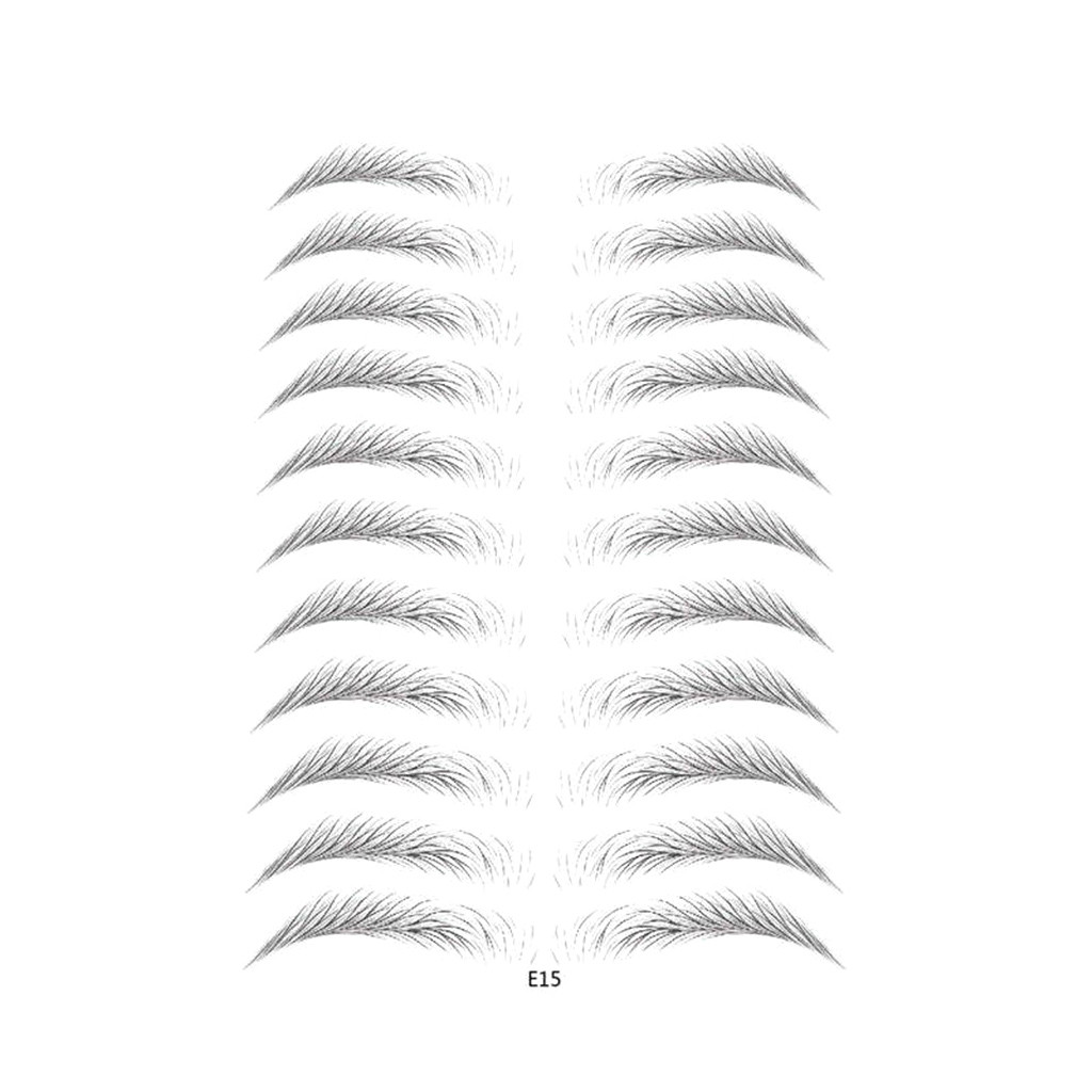 4D Hair-Like Eyebrows Grooming Shaping Brow Makeup Brow sticker Stencil ...