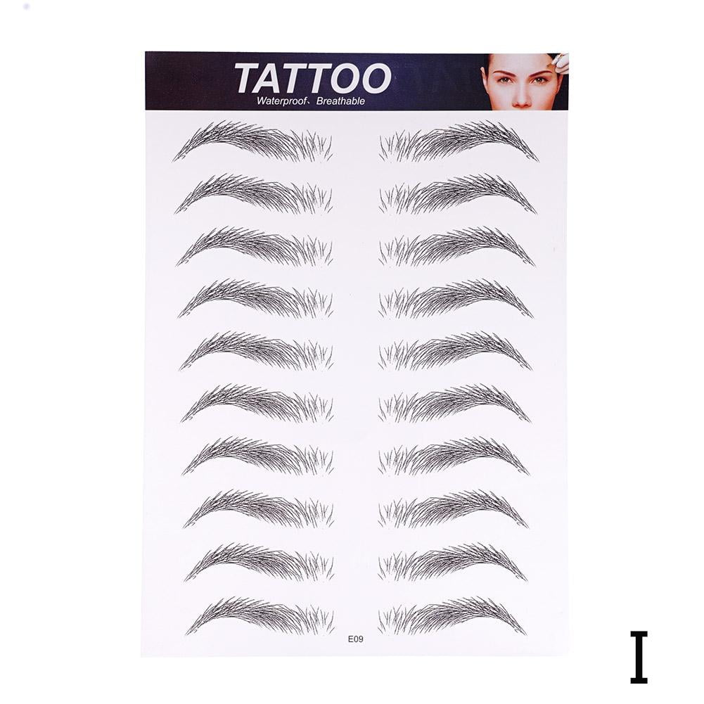 4D Hair-like Eyebrow Tattoo Sticker False Eyebrows Lasting Waterproof ...