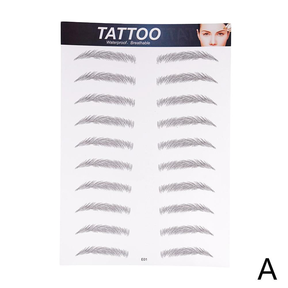 4D Hair-like Eyebrow Tattoo Sticker False Eyebrows Tattoo Eyebrow R1H1 ...