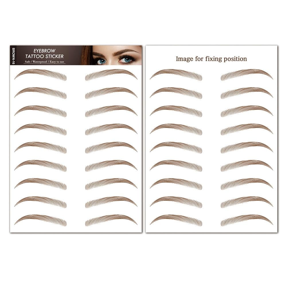 4D Hair-like Eyebrow Tattoo Stier False Eyebrows Last Waterproof Lo ...