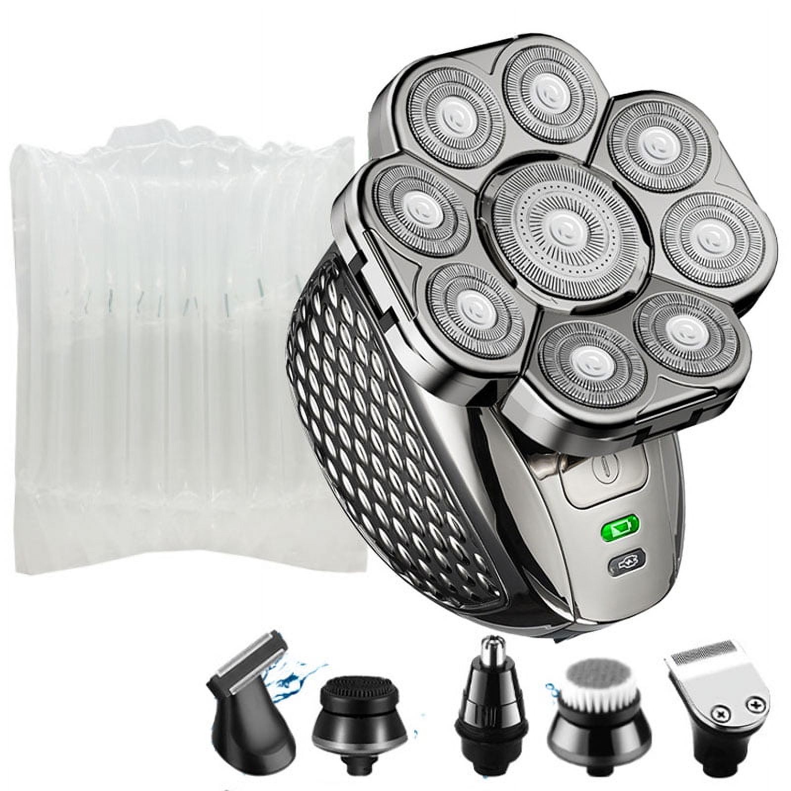 4D Head Shavers for Bald Men, Upgraded 9 Floating Heads 6-in-1 ...