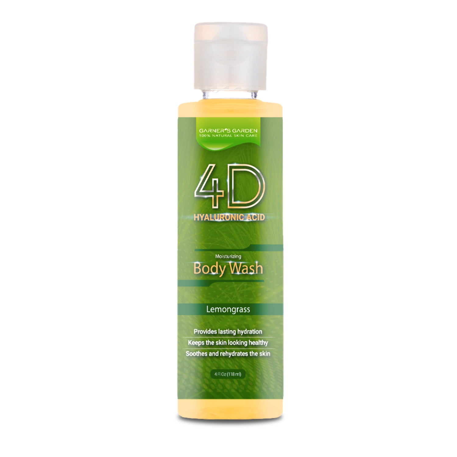 4D Hyaluronic Acid Body Wash - Lemongrass 4oz - Walmart.com