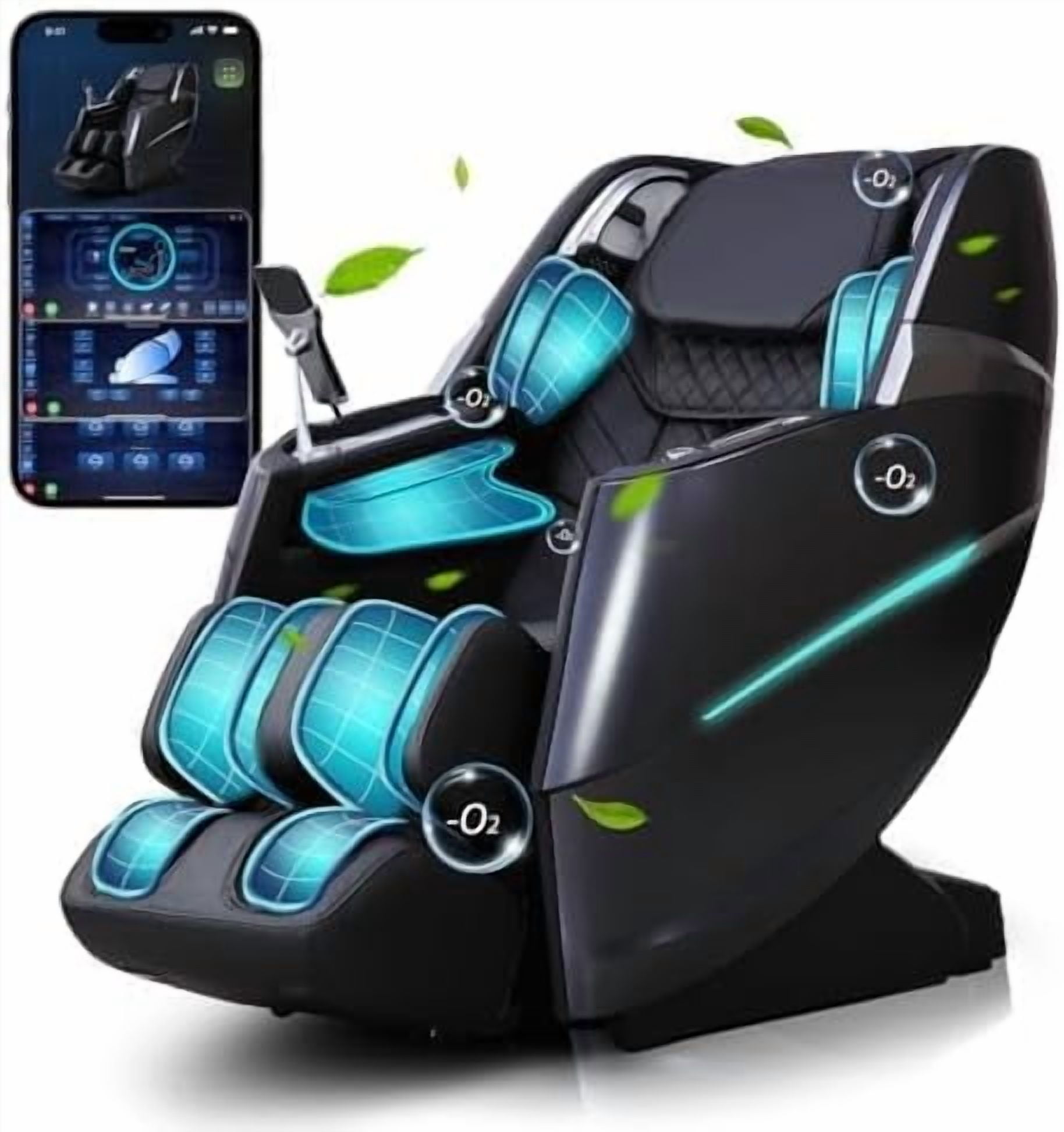 4D Massage Chair Full Body, Zero Gravity Massage Chairs with SL Track ...