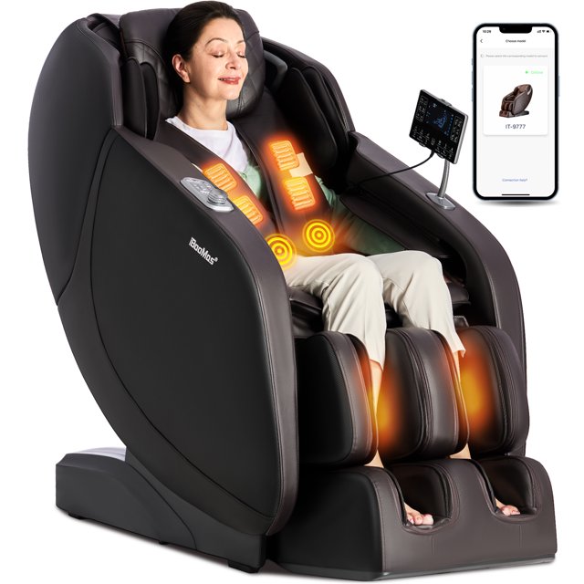 4d Massage Chair Full Body Zero Gravity Recliner With Sl Track Heating