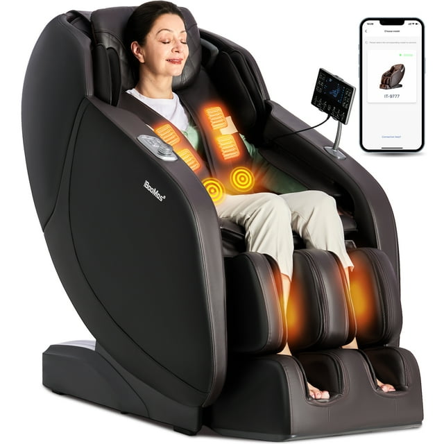 4d Massage Chair Full Body Zero Gravity Recliner With Sl Track Heating