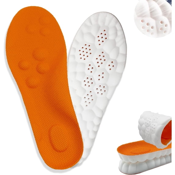 4D Memory Foam Cloud Insoles for Men & Women, Cuttable Design ...