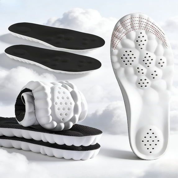 4D Shoe Cloud Insoles - Arch Support, Memory Foam, Shock-Absorbing ...