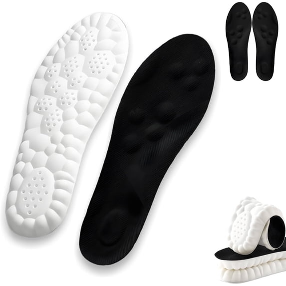 4D Shoe Cloud Insoles for Men Women - All-Day Comfort with Breathable ...