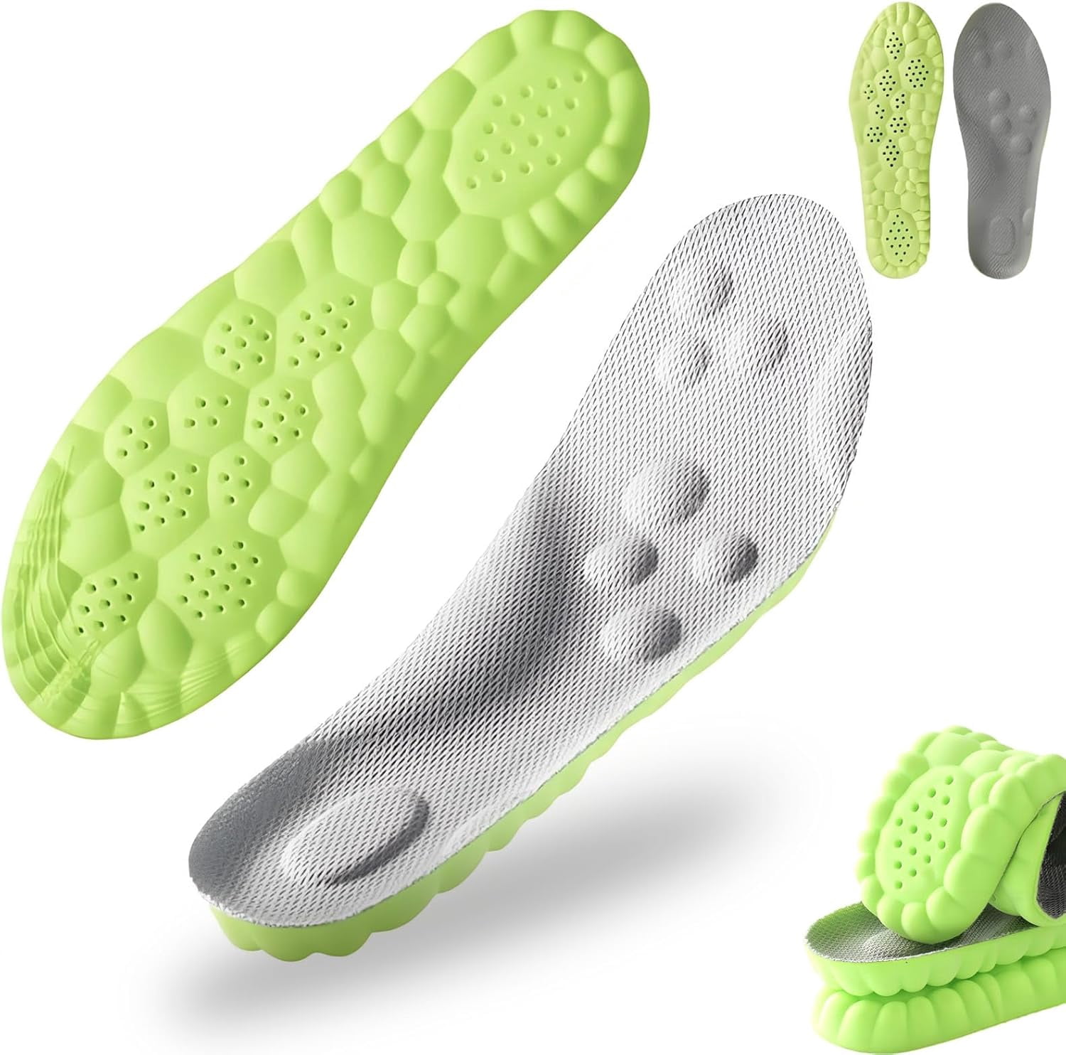 4D Shoe Cloud Insoles for Men Women - All-Day Comfort with Breathable ...