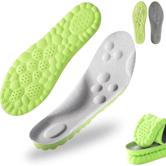 4D Shoe Cloud Insoles for Men Women - All-Day Comfort with Breathable ...