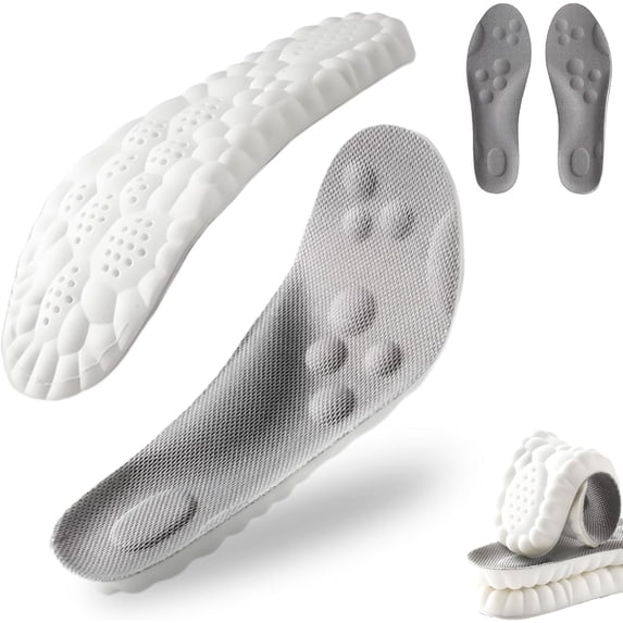 4D Shoe Cloud Insoles for Men Women - All-Day Comfort with Breathable ...