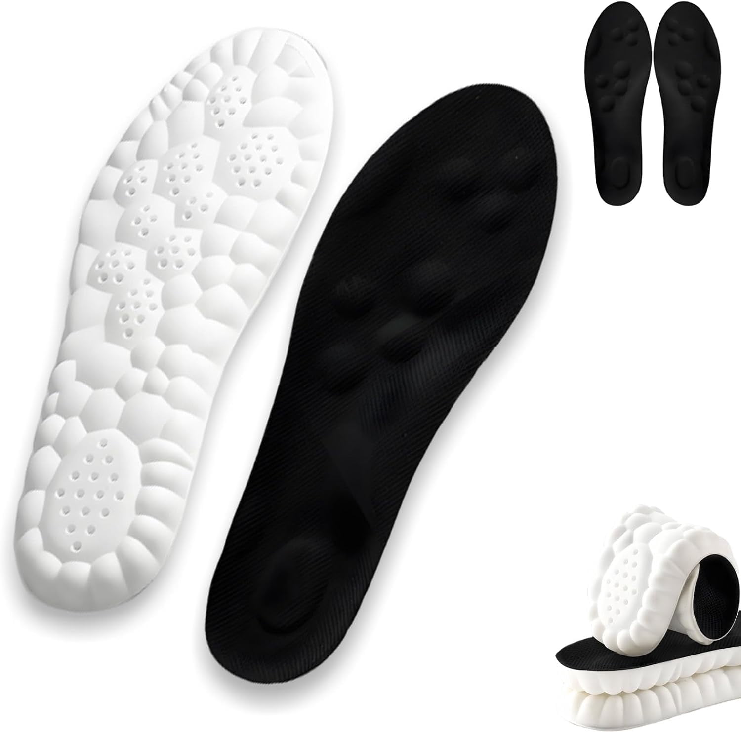 4D Shoe Cloud Insoles for Men Women - Cloud Comfort & Breathable Arch ...