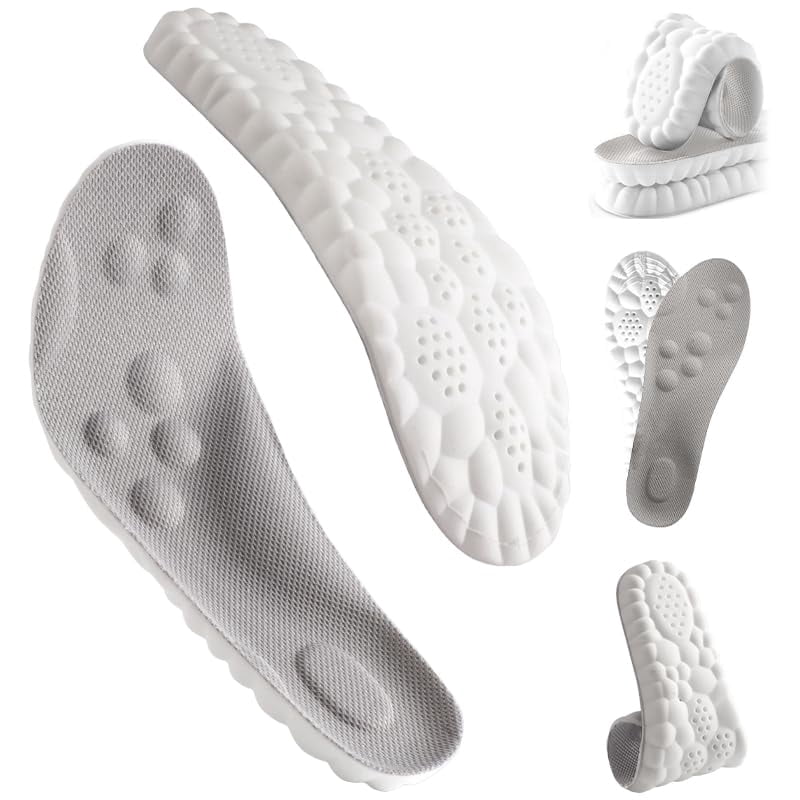 4D Shoe Cloud Insoles for Men Women, Comfortable and Breathable, Memory ...