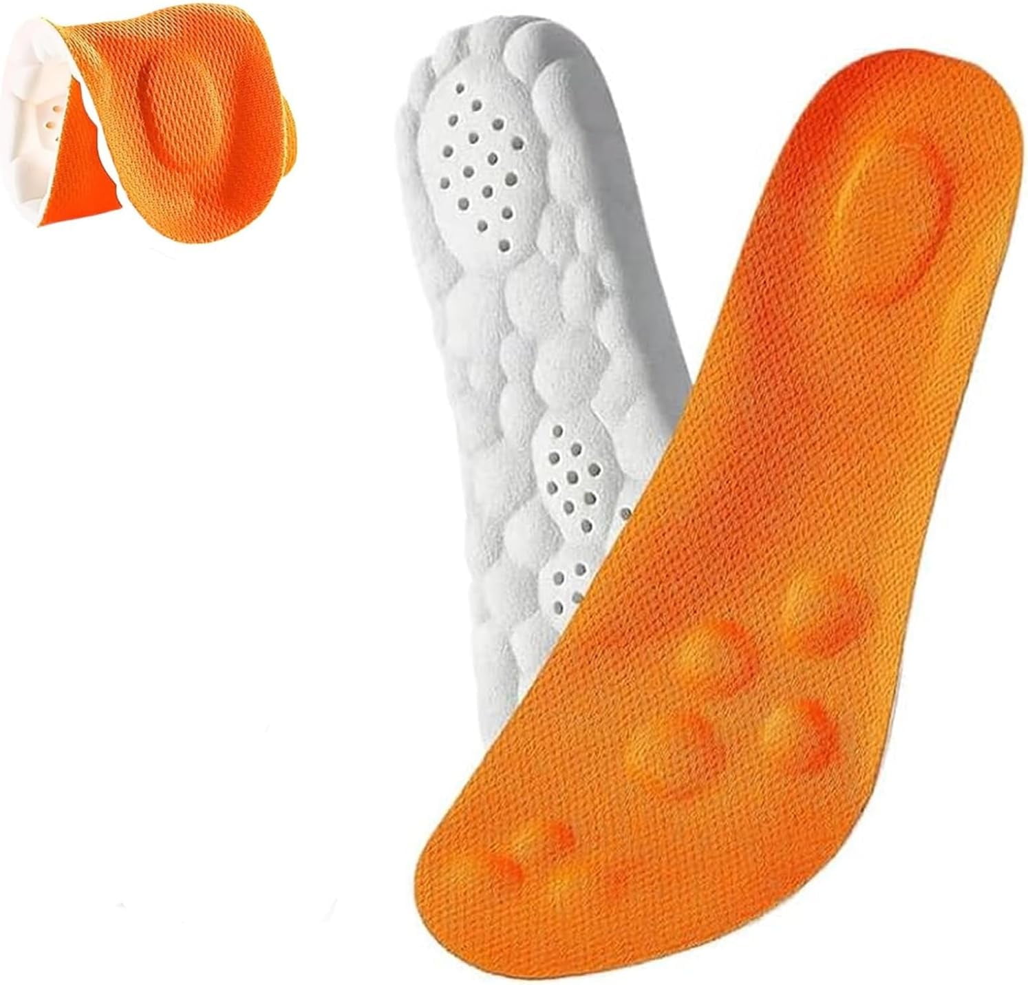 4D Shoe Cloud Insoles for Men & Women, Memory Foam Insoles with Arch ...