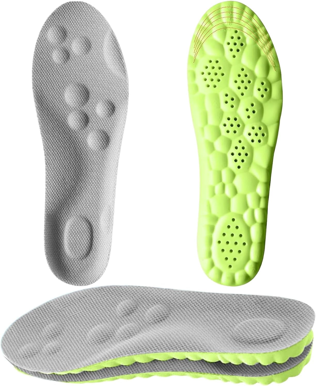 4D Shoe Cloud Insoles for Men & Women, Memory Foam Insoles with Arch ...