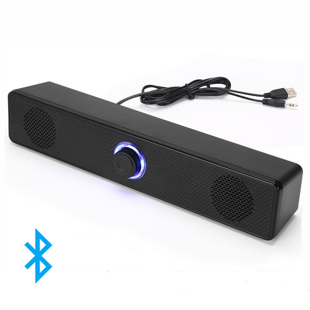 4D Stereo Bluetooth 5.0 Speaker 360° Surround Subwoofer Computer ...