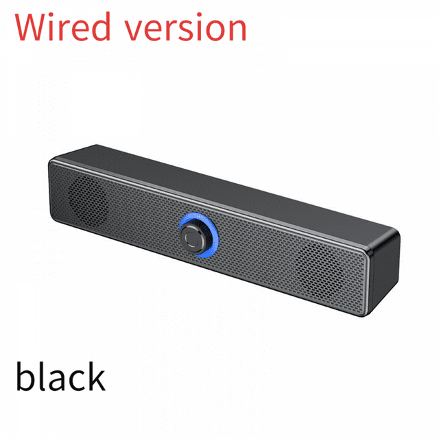 4D Surround Sound Bar Computer Speakers Wired Stereo Subwoofer Sound ...