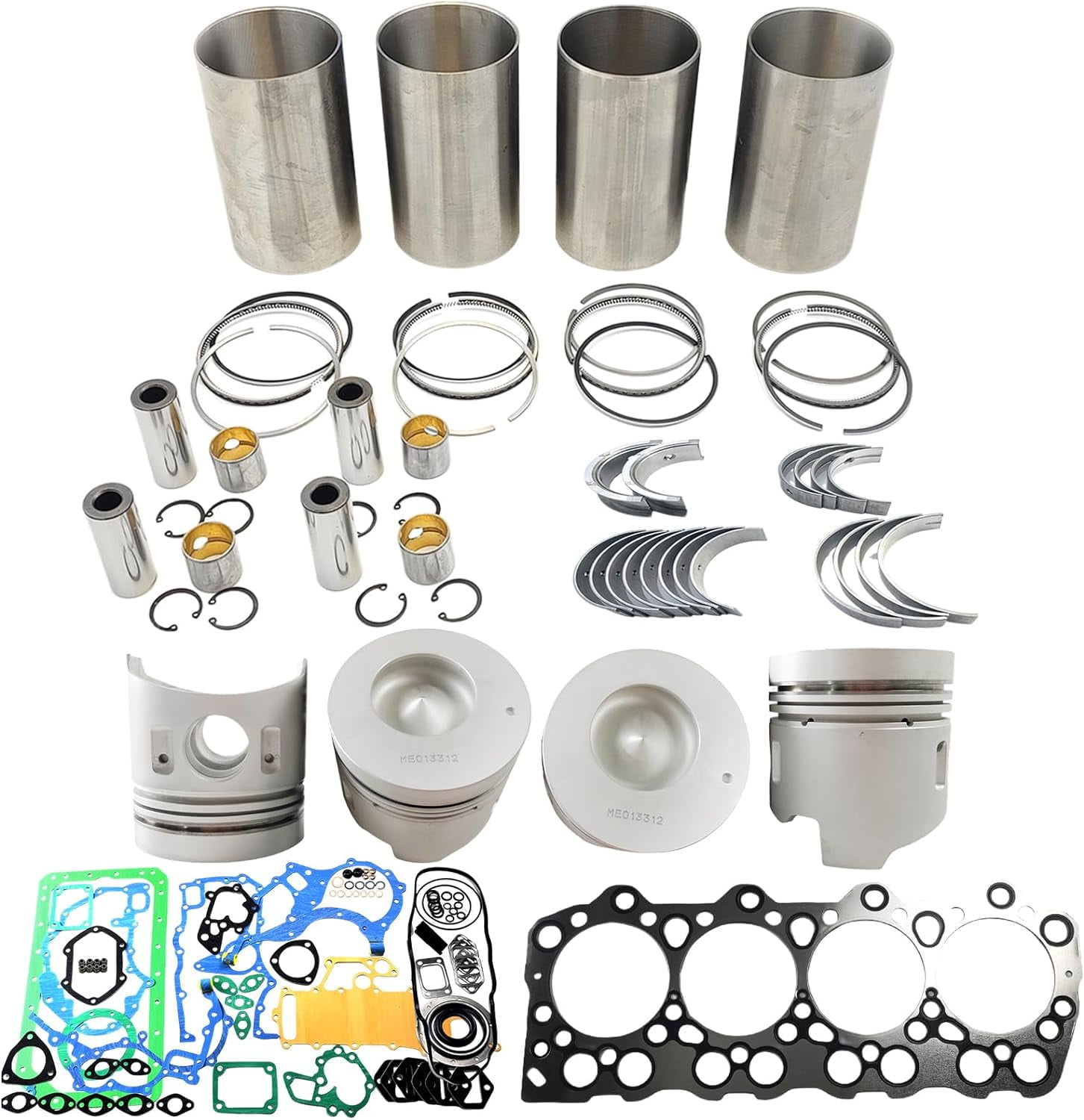 4D33 Overhaul Rebuild Kit (No valve set) Combustion Chamber 56mm For ...