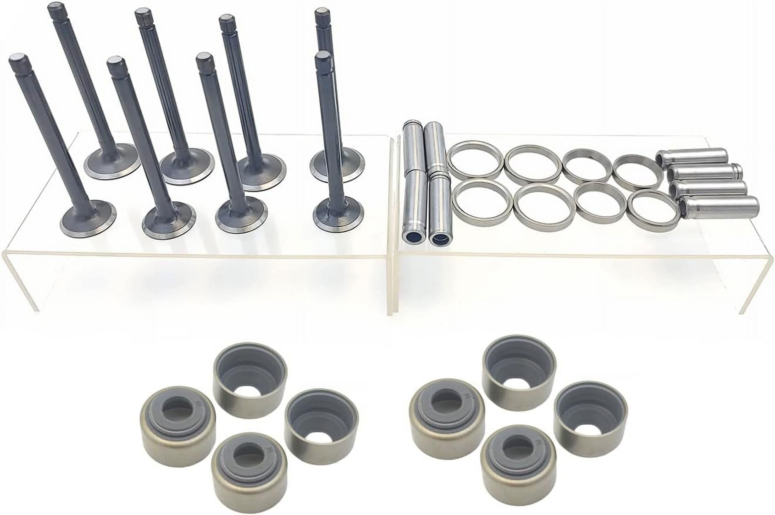 4D33 Valves Set + Valve Stem Oil Seal Set For Mitsubishi 4D33 4D33T ...