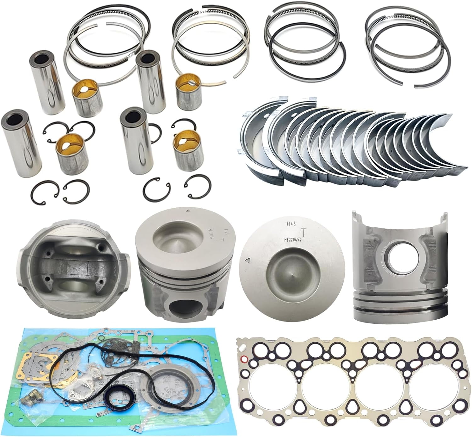 4D34 Overhaul Rebuild Kit (No cylinder liner and valve) For Mitsubishi ...