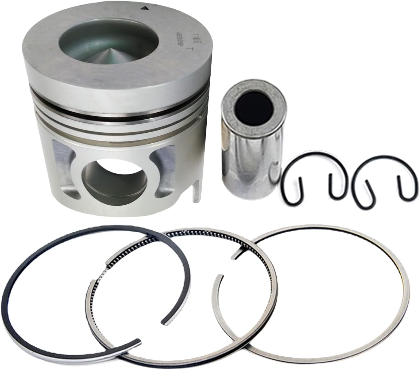 4D34 Piston + Piston Rings For Mitsubishi 4D34 4D34T Engine 3.9L Fuso ...