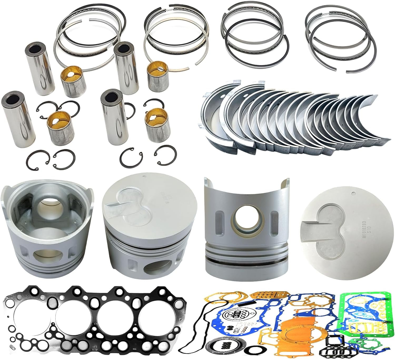 4D36 Overhaul Rebuild Kit (No cylinder liner and valve) For MITSUBISHI ...