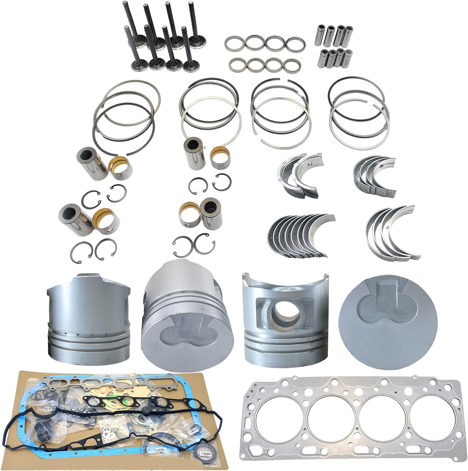 4D56 Overhaul Rebuild Kit (No cylinder liner) For Mitsubishi 4D56 4D56T ...