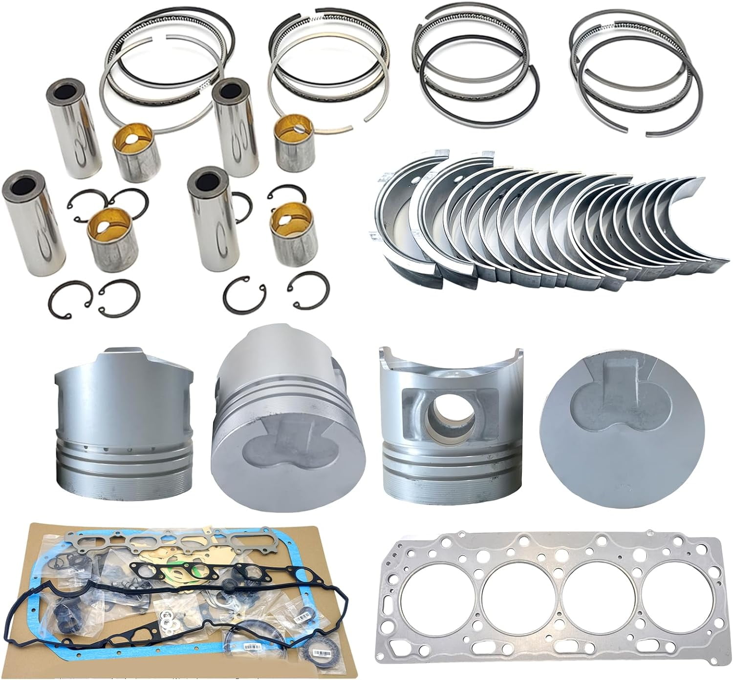 4D56 Overhaul Rebuild Kit (No cylinder liner and valve) For Mitsubishi ...