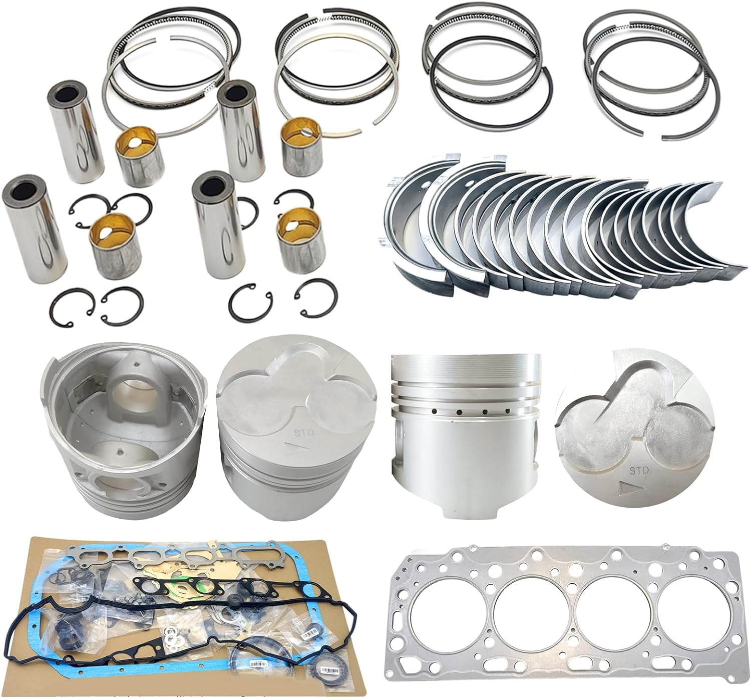 4D56 Overhaul Rebuild Kit (No cylinder liner and valve) For PICKUP ...