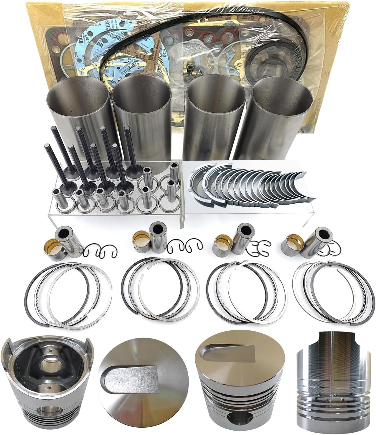 4DR5 Engine Overhaul Rebuild Kit For Mitsubishi 4DR5 4DR51 Engine 2.7L ...