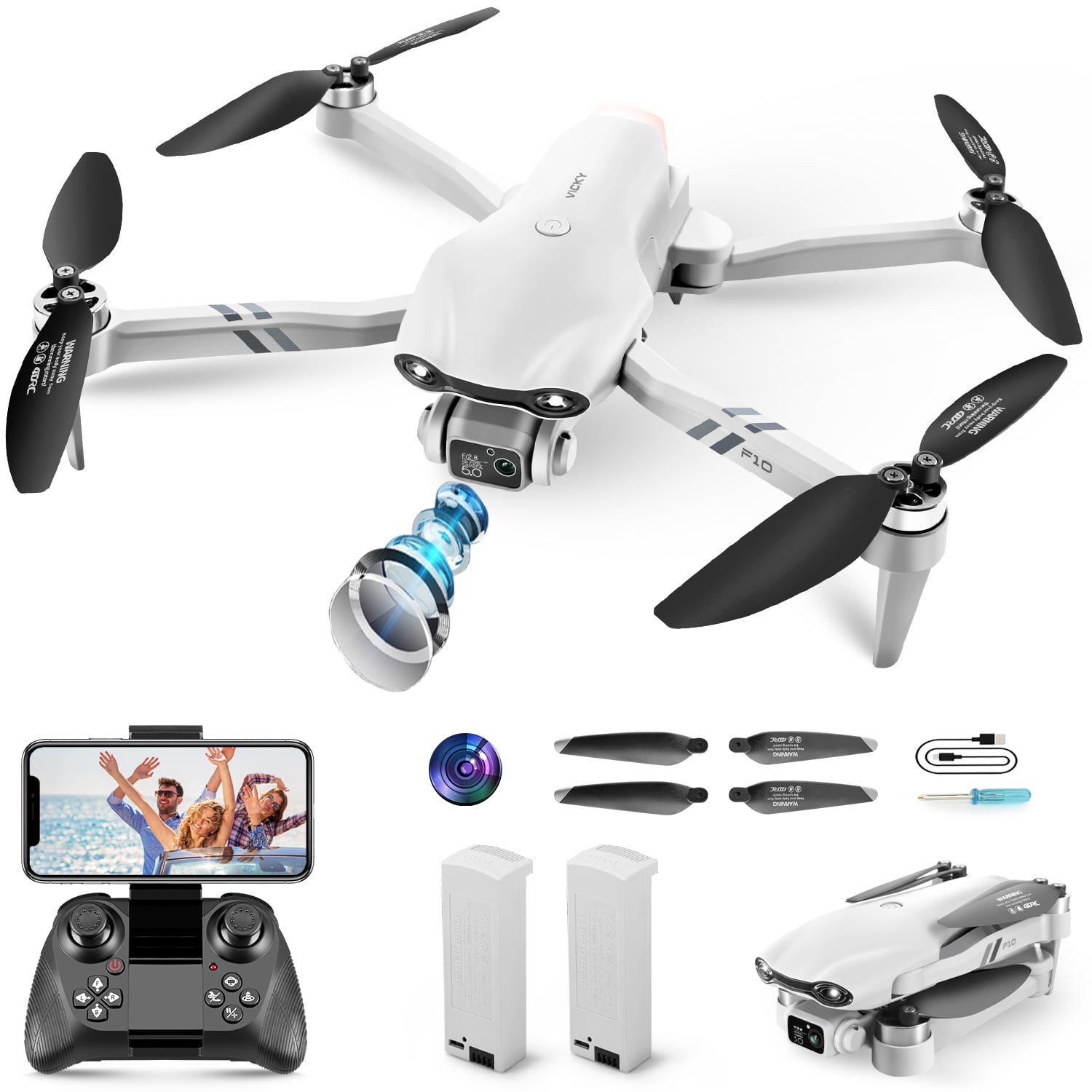 4DRC F10 Foldable Drone with Camera WIFI FPV for Adults,1080P HD FPV ...