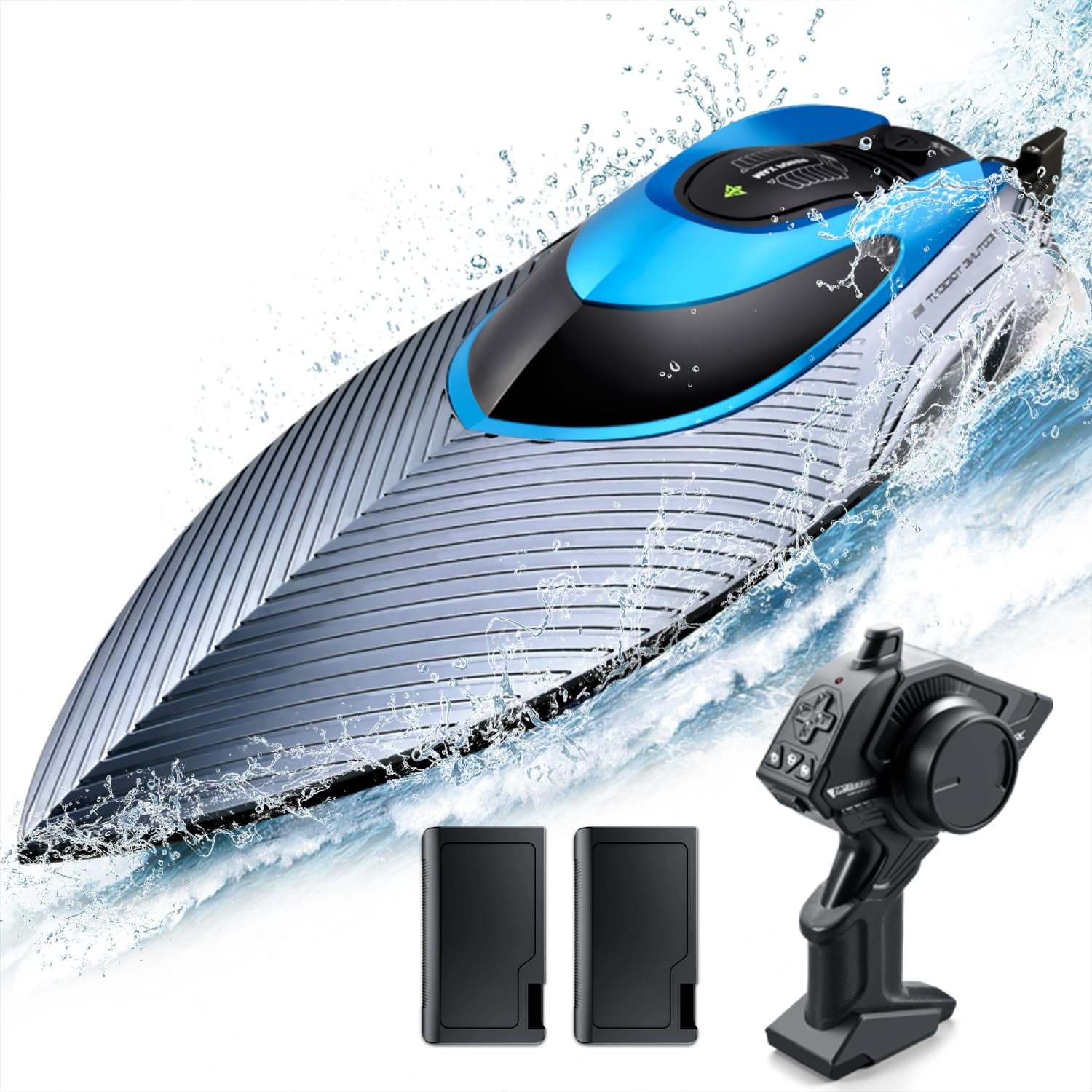 4DRC S3 45km/h Remote Control Boat Kids Toy WATER-COOLED High Speed RC ...
