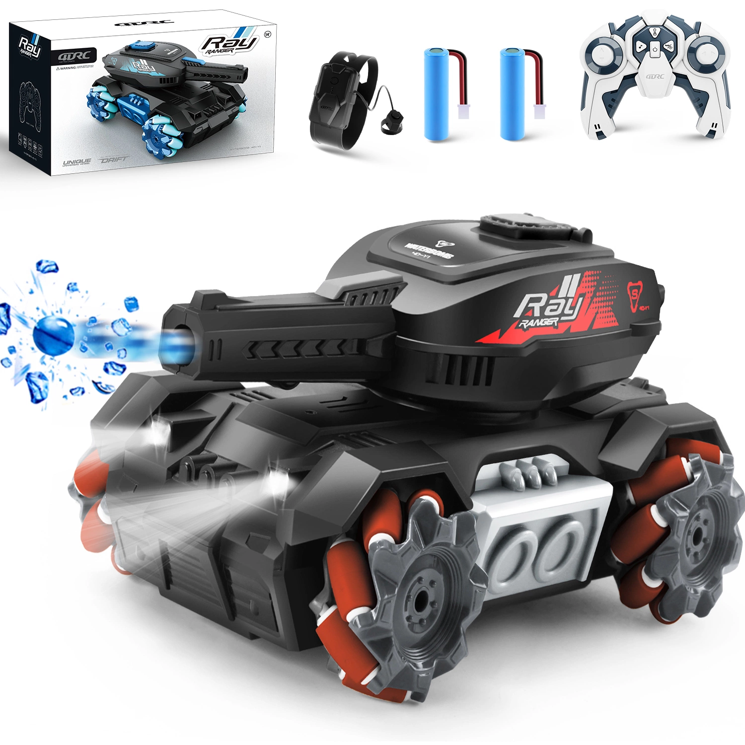 4DRC Y1 RC Crawler Scale Water Bullet Shooting Remote Control Cars,Kids ...