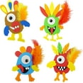4E's Novelty 4 Pack Monster Turkey Crafts for Kids - Turkey Monster ...