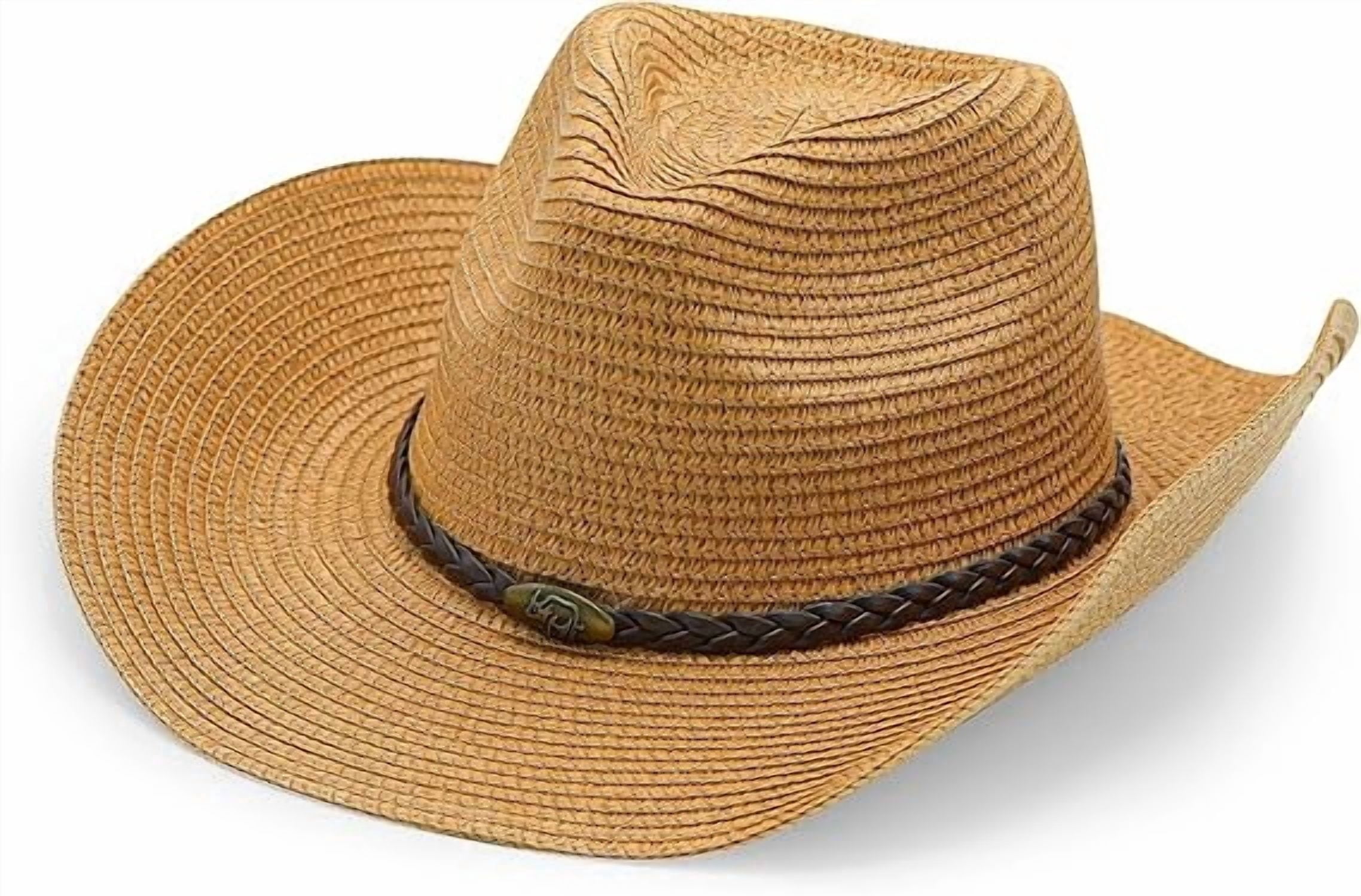 4E's Novelty Camel Straw Womens Summer Cowgirl Hat for Women Paper ...