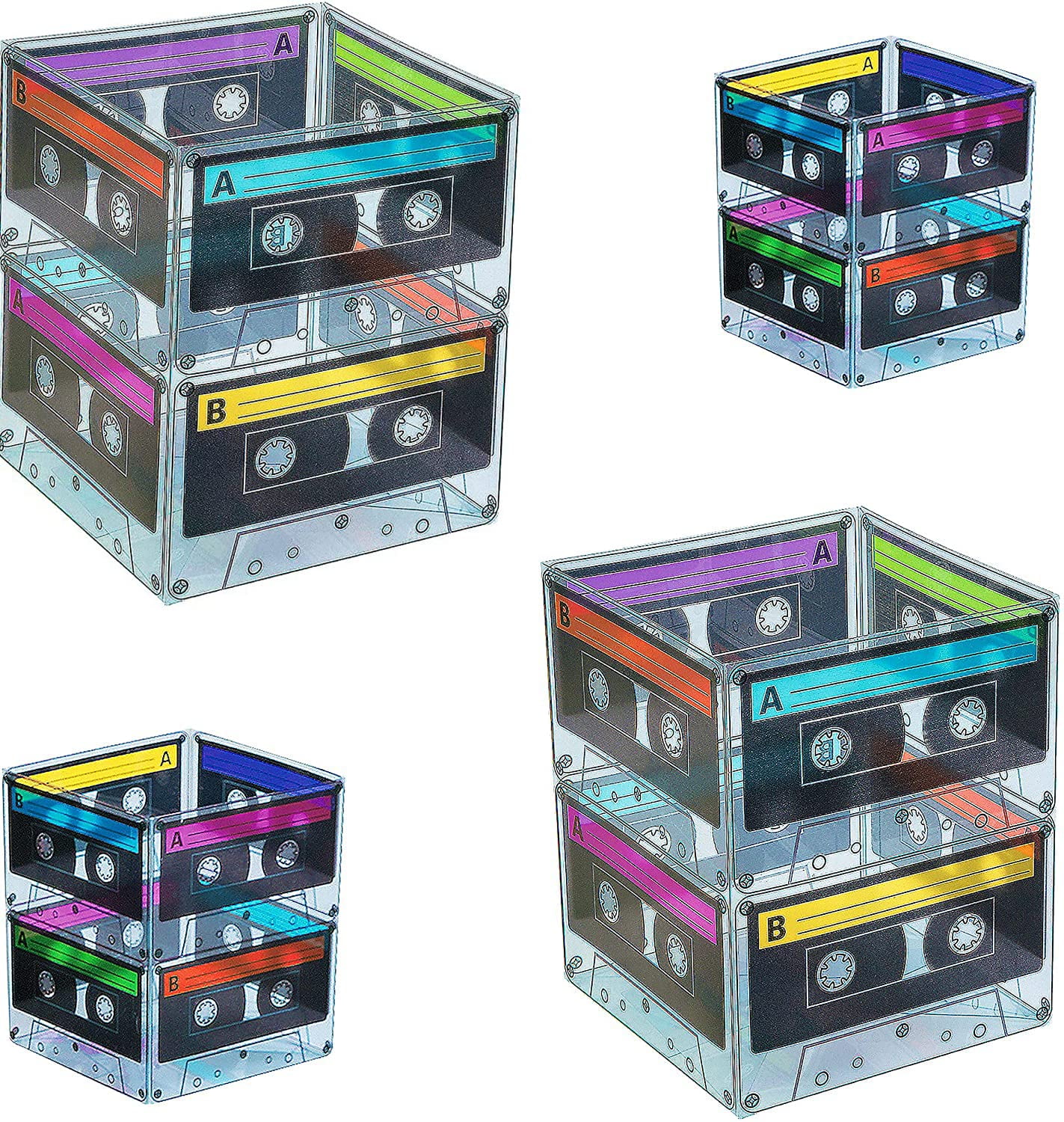 4E's Novelty Cassette Tape SSF20 Bucket Centerpiece (8 80s Party ...