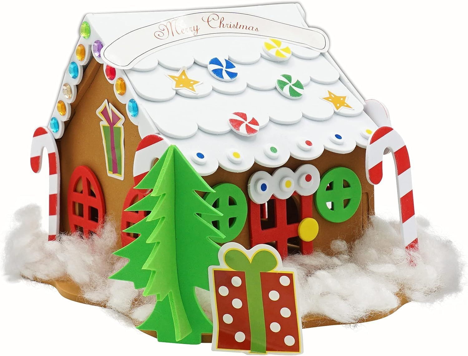 4E's Novelty Foam Gingerbread House Craft Kit (2 Pack) - DIY Foam ...
