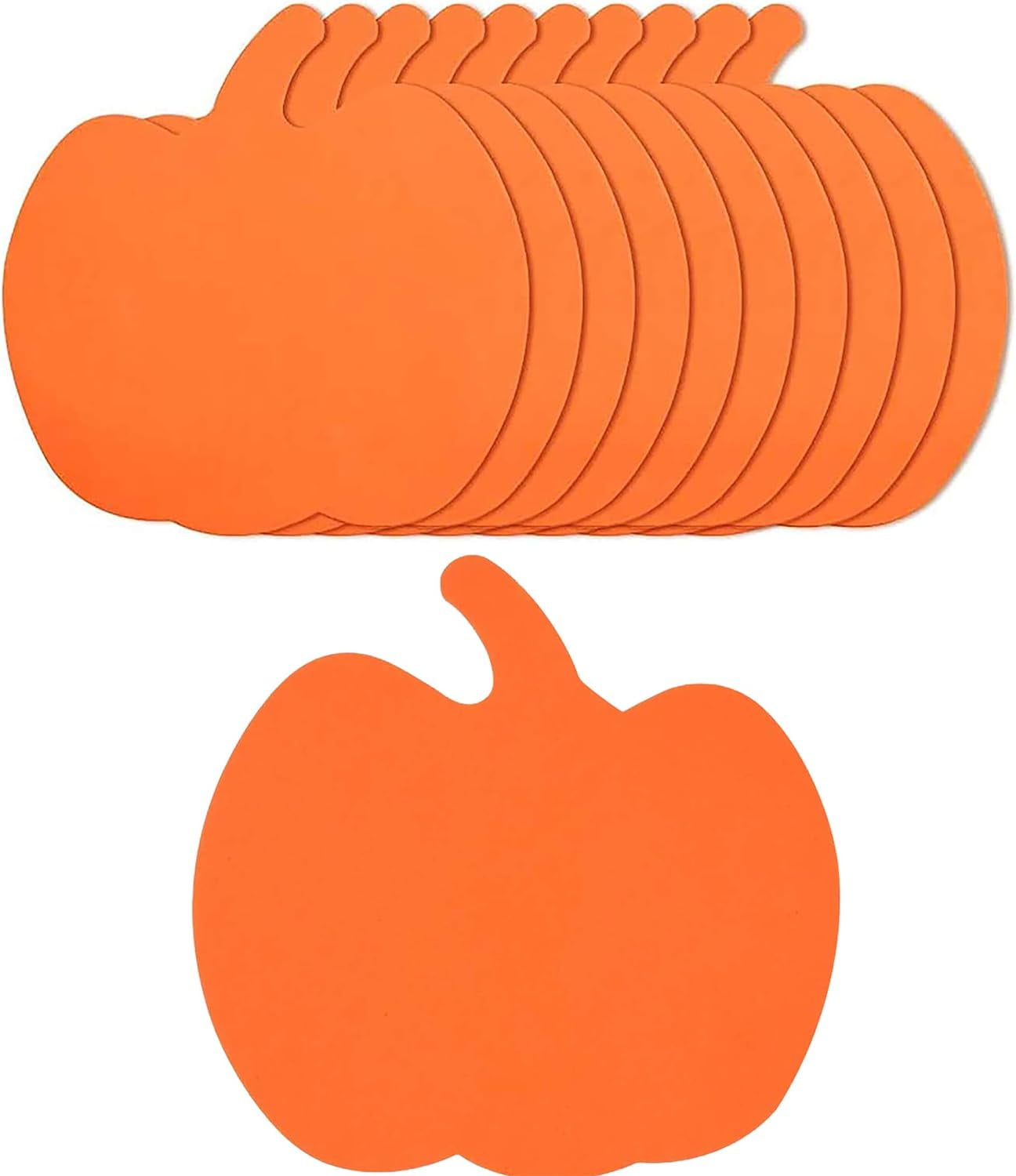 4E's Novelty 24 Pack Large Foam Pumpkins for Crafts - 8" Cutout Pumpkin ...